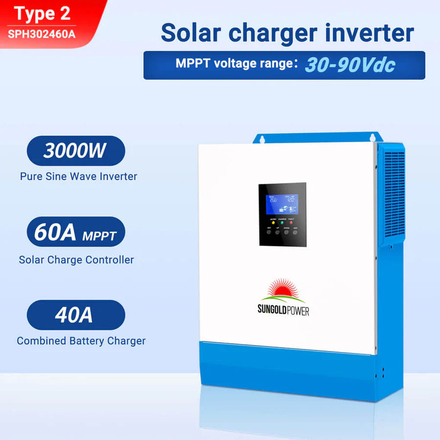 Sungold 3000W 24V Solar Inverter Charger for Efficient Power