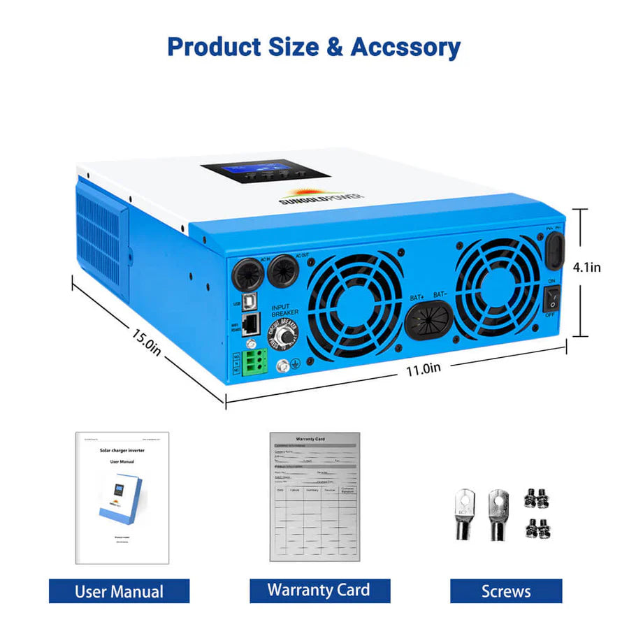 Sungold 3000W 24V Solar Inverter Charger for Efficient Power