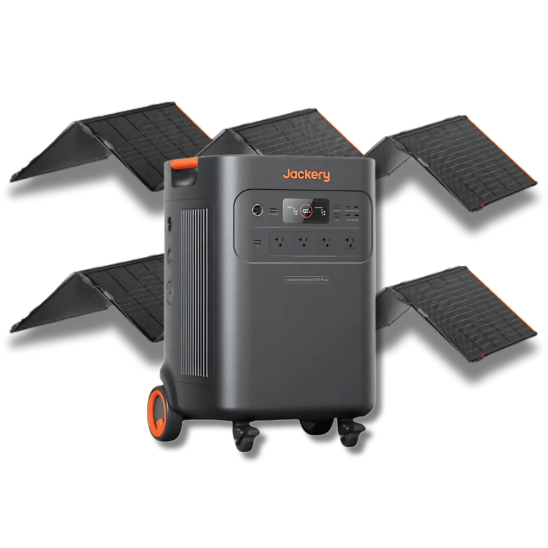 Jackery Explorer 5000 Plus With 2 Jackery SolarSaga 500 X
